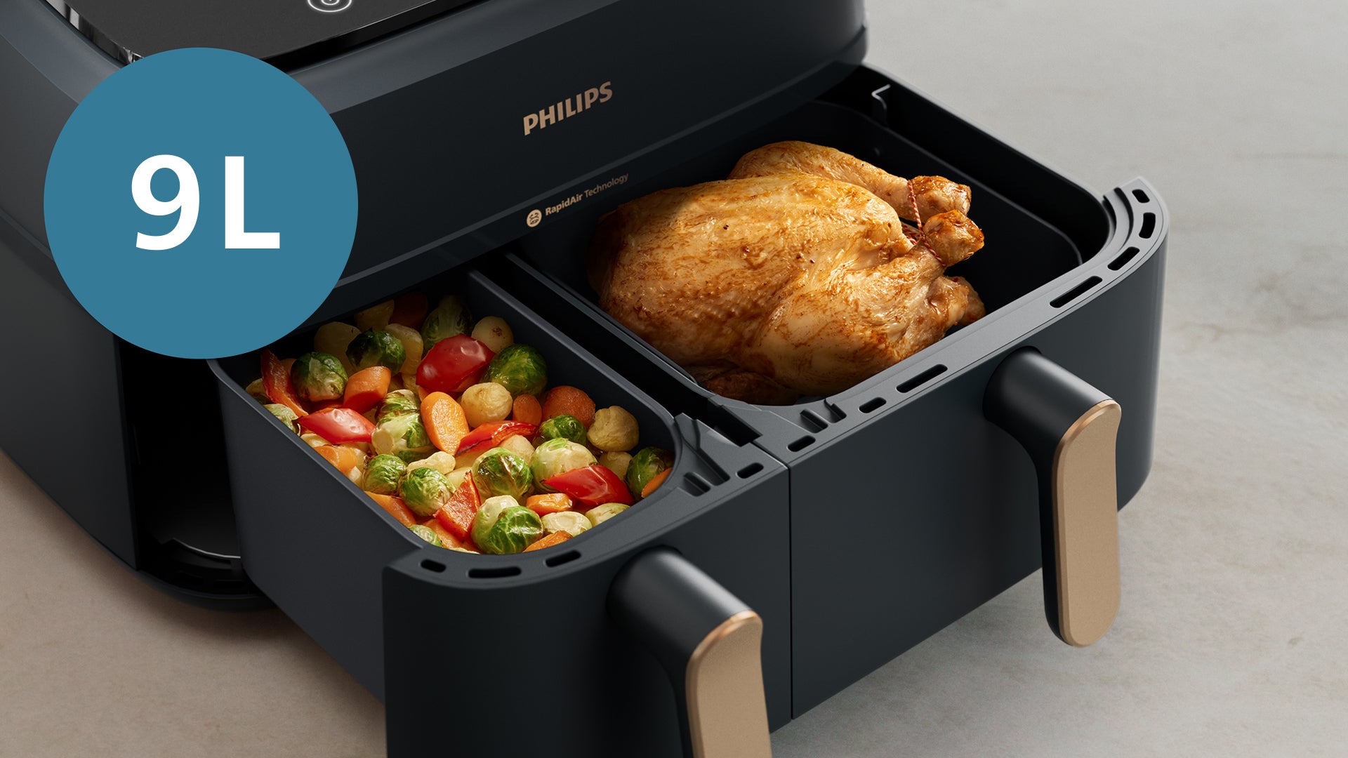 Philips 3000 Series Dual Air Fryer 9.0L – Philips Home Appliances